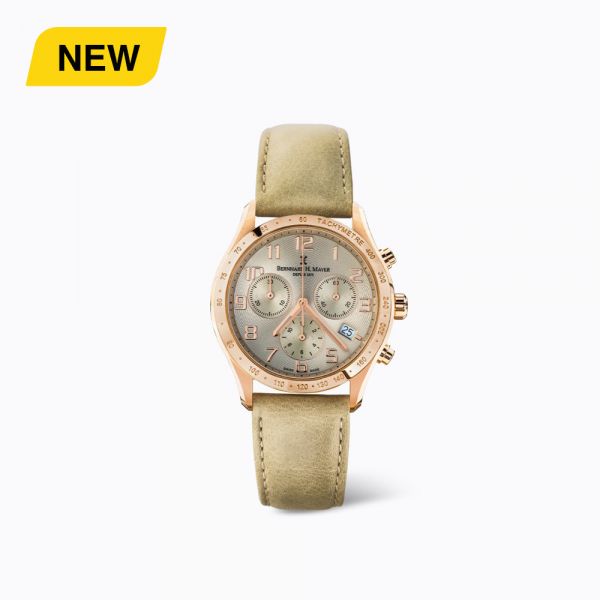 Iris Chronograph Watch-Rose Gold